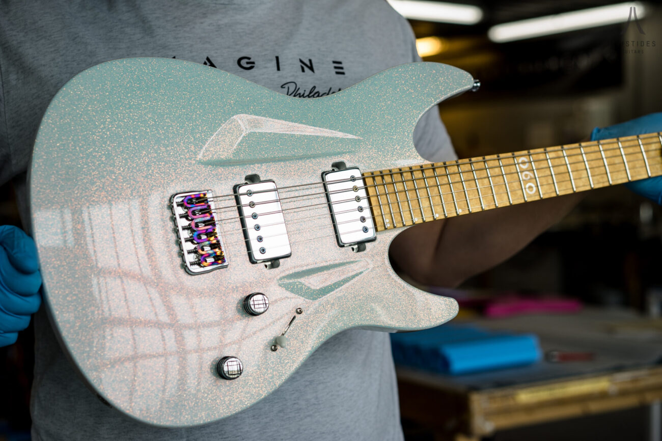 Arctic Sunset Sparkle Archives | Aristides Guitars