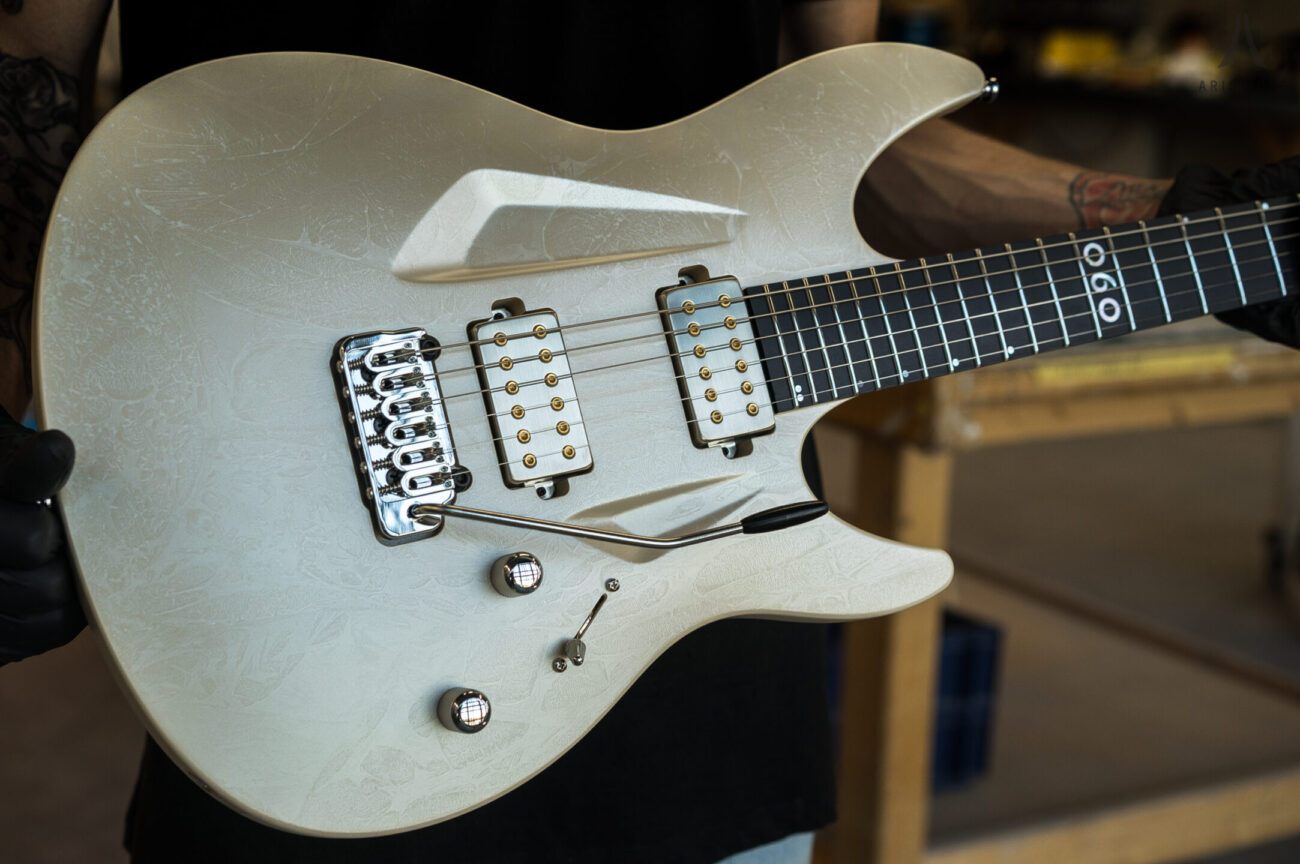 Desert Tan Marble Satin Archives | Aristides Guitars